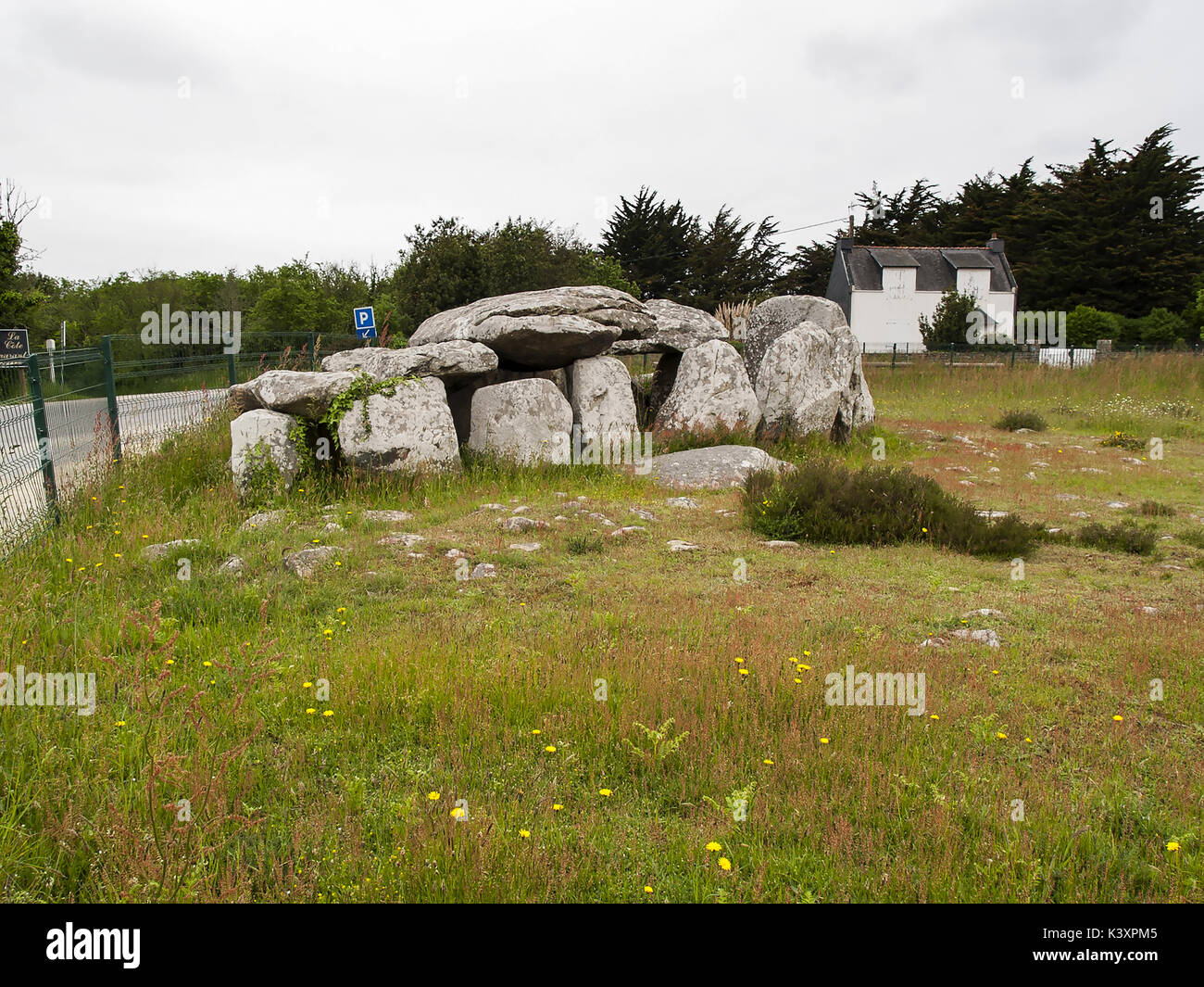 Kermario Dolmen, Carnac Megalithic Monument, Brittany Stock Photo - Alamy