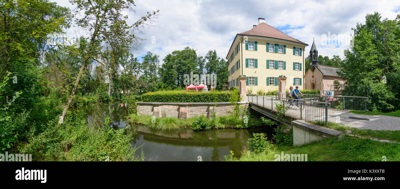 Wasserschloss castle Unterwittelsbach, Aichach, Schwaben, Swabia ...