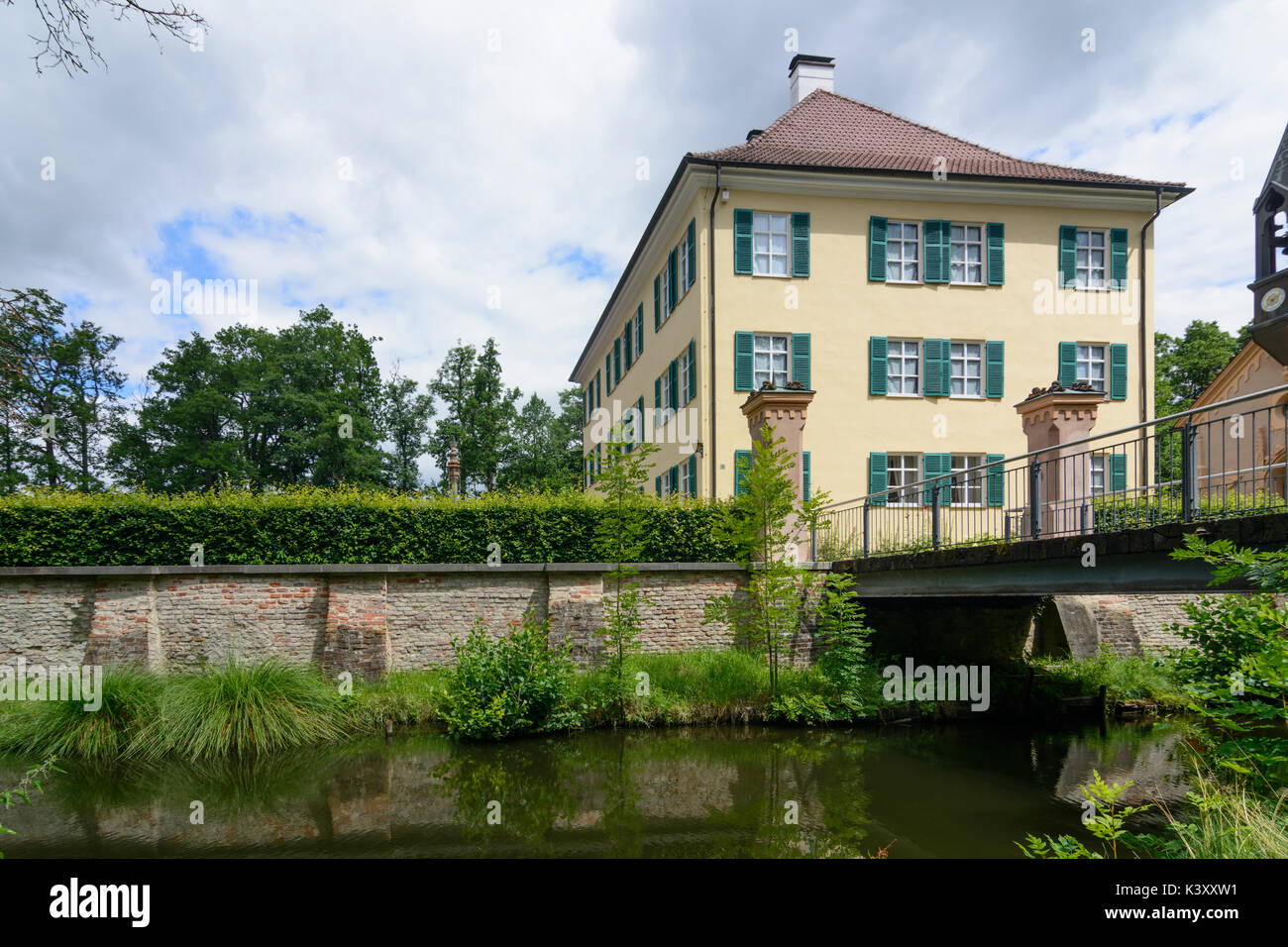 Wasserschloss castle Unterwittelsbach, Aichach, Schwaben, Swabia ...