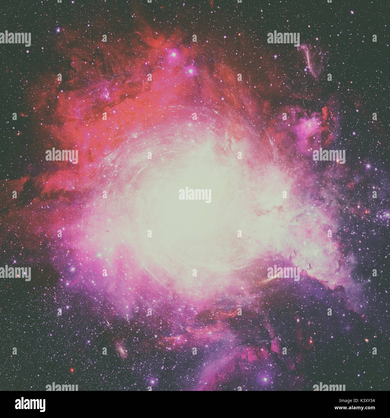 Beautiful nebula, stars and galaxies. Elements of this image furnished ...