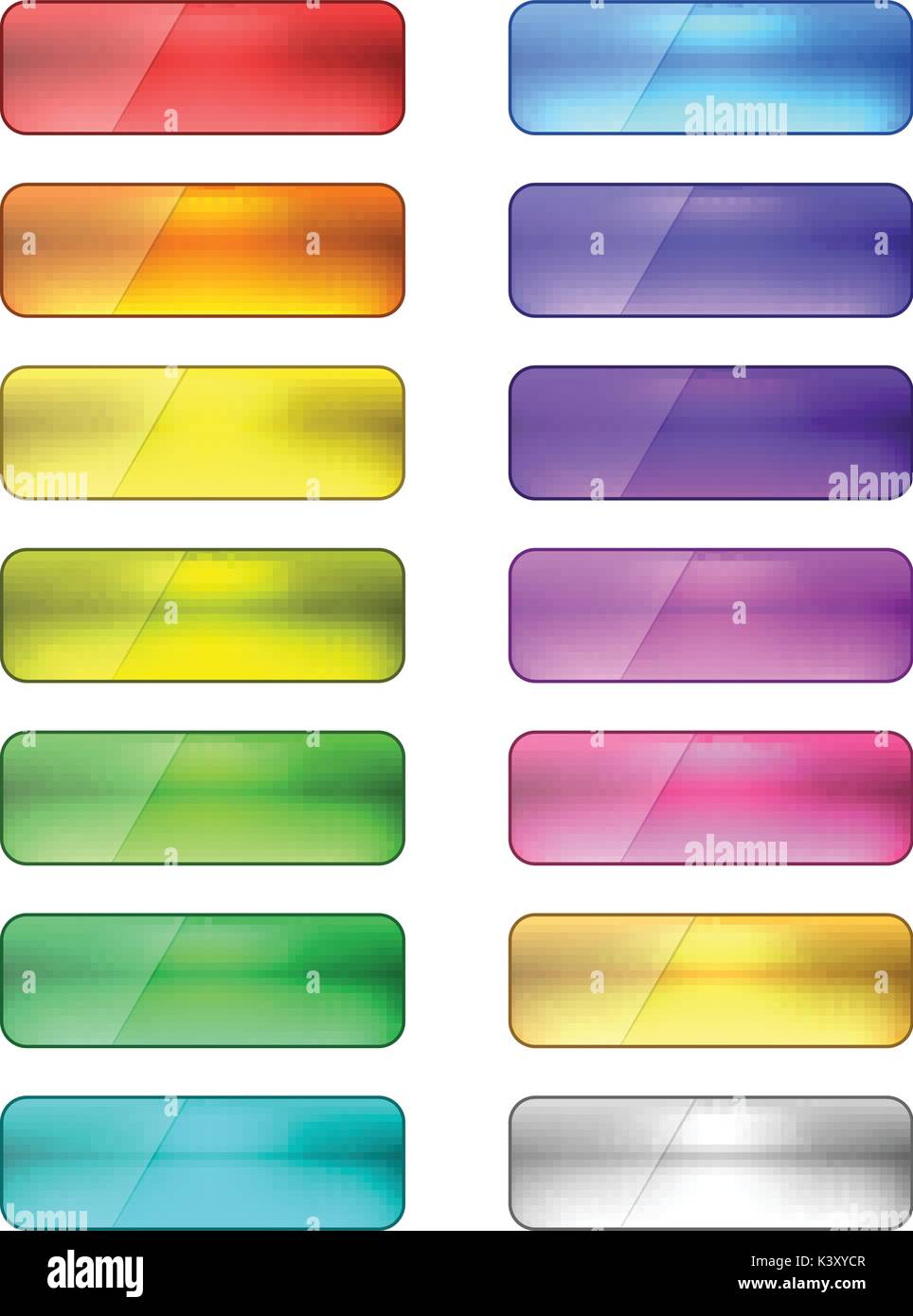 vector web buttons set Stock Vector Image & Art - Alamy