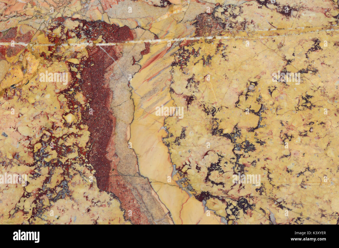 Pattern of the Sarrancolin marble stone polished Stock Photo - Alamy