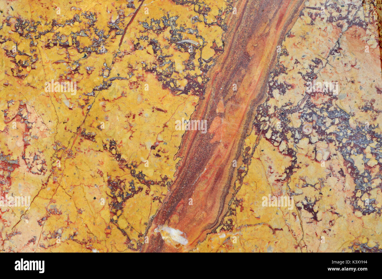 Pattern of the Sarrancolin marble stone polished Stock Photo - Alamy