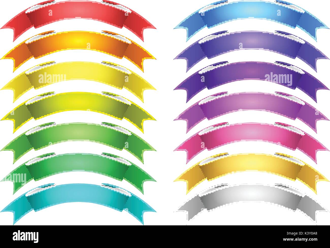 vector ribbons set Stock Vector Image & Art - Alamy