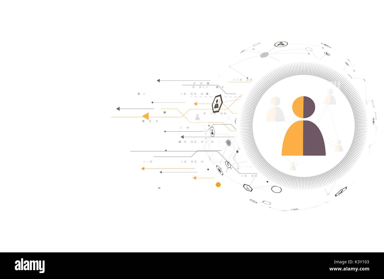 Abstract blue technology network background Cut Out Stock Images ...