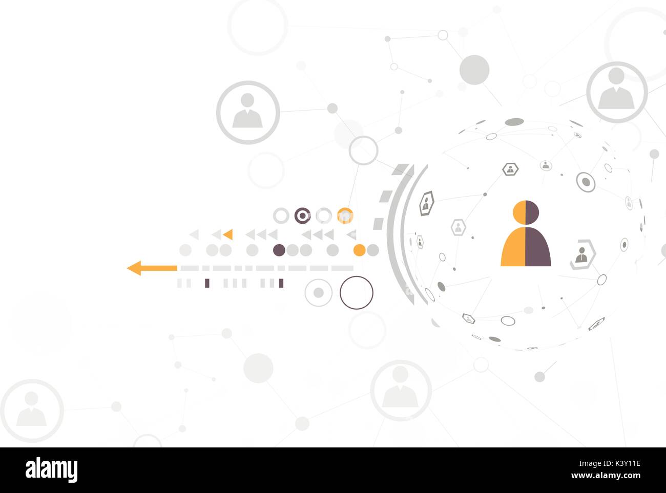 Abstract blue technology network background Cut Out Stock Images ...