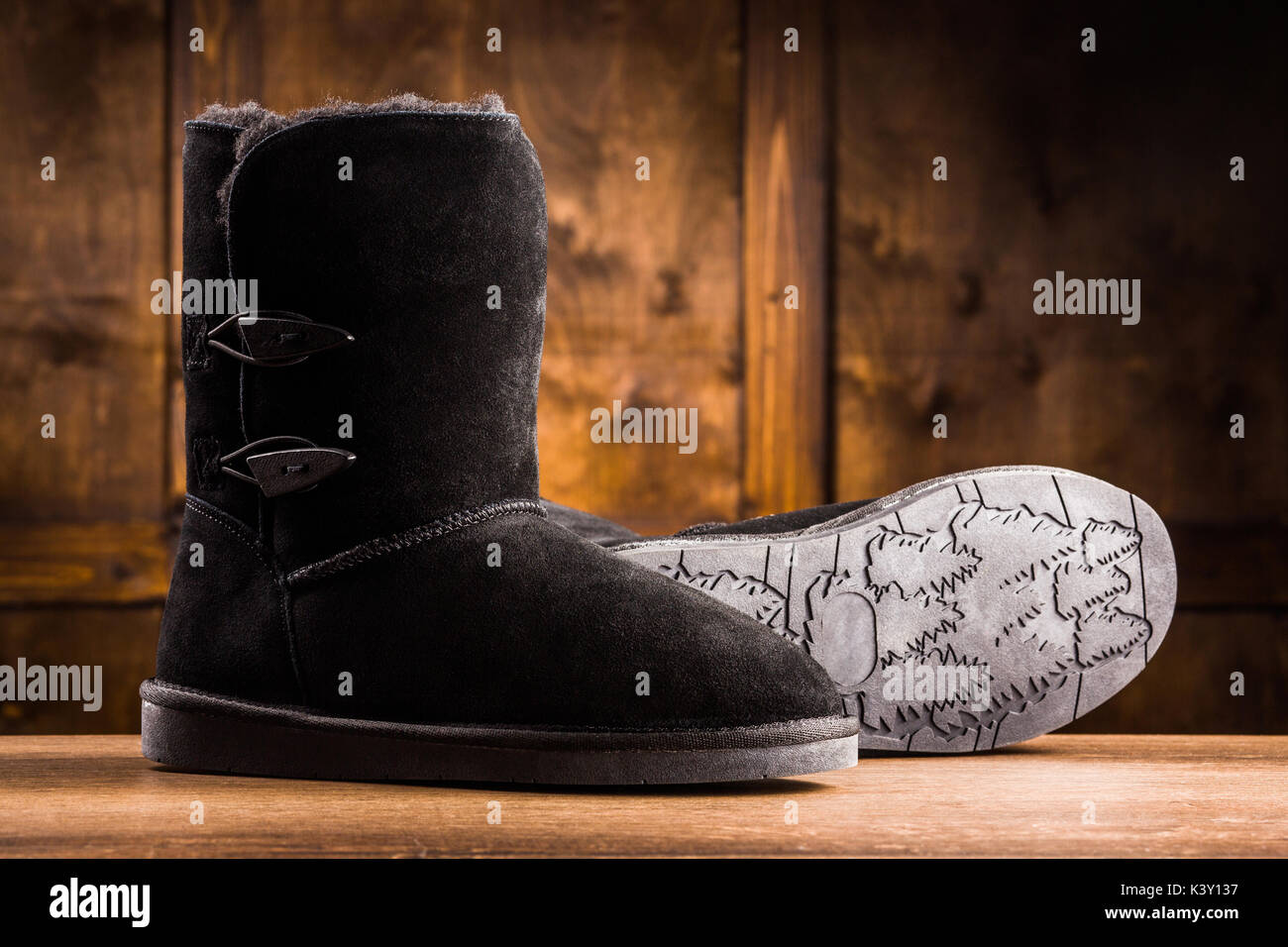 Image showing winter boots from different sides Stock Photo - Alamy