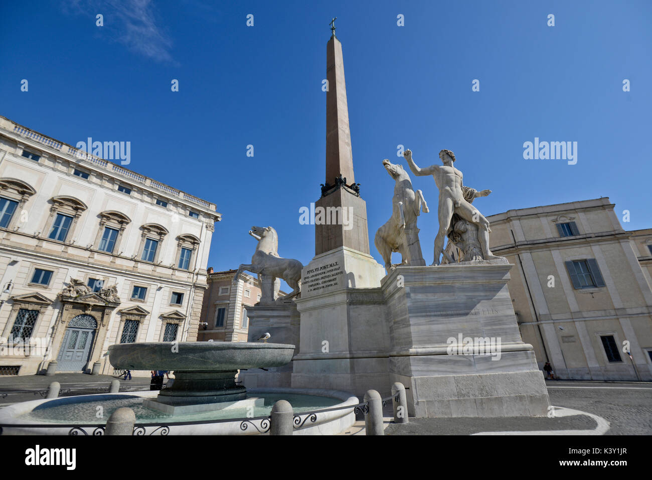 Piazza del Quirinale, Rome Stock Photo - Alamy