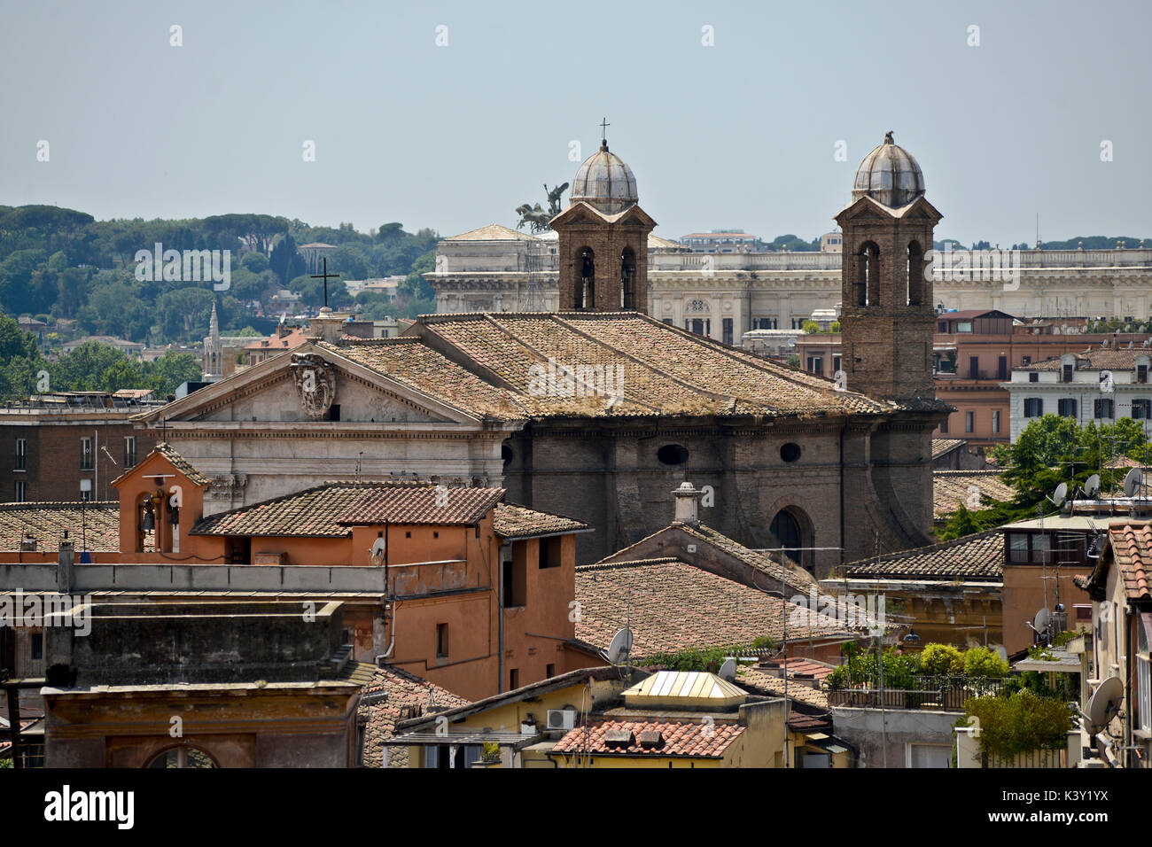 Rome rooftops, Italy Stock Photo - Alamy