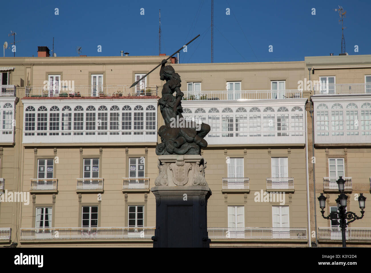 Maria Pita Statue, La Coruna, Galicia, Spain Stock Photo - Alamy