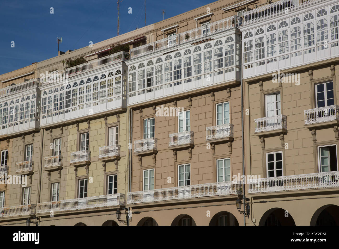 Maria Pita Square, La Coruna, Galicia, Spain Stock Photo - Alamy