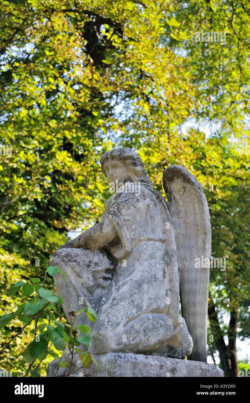Old statue in Lychakiv Cemetery in Lviv, Ukraine Stock Photo - Alamy