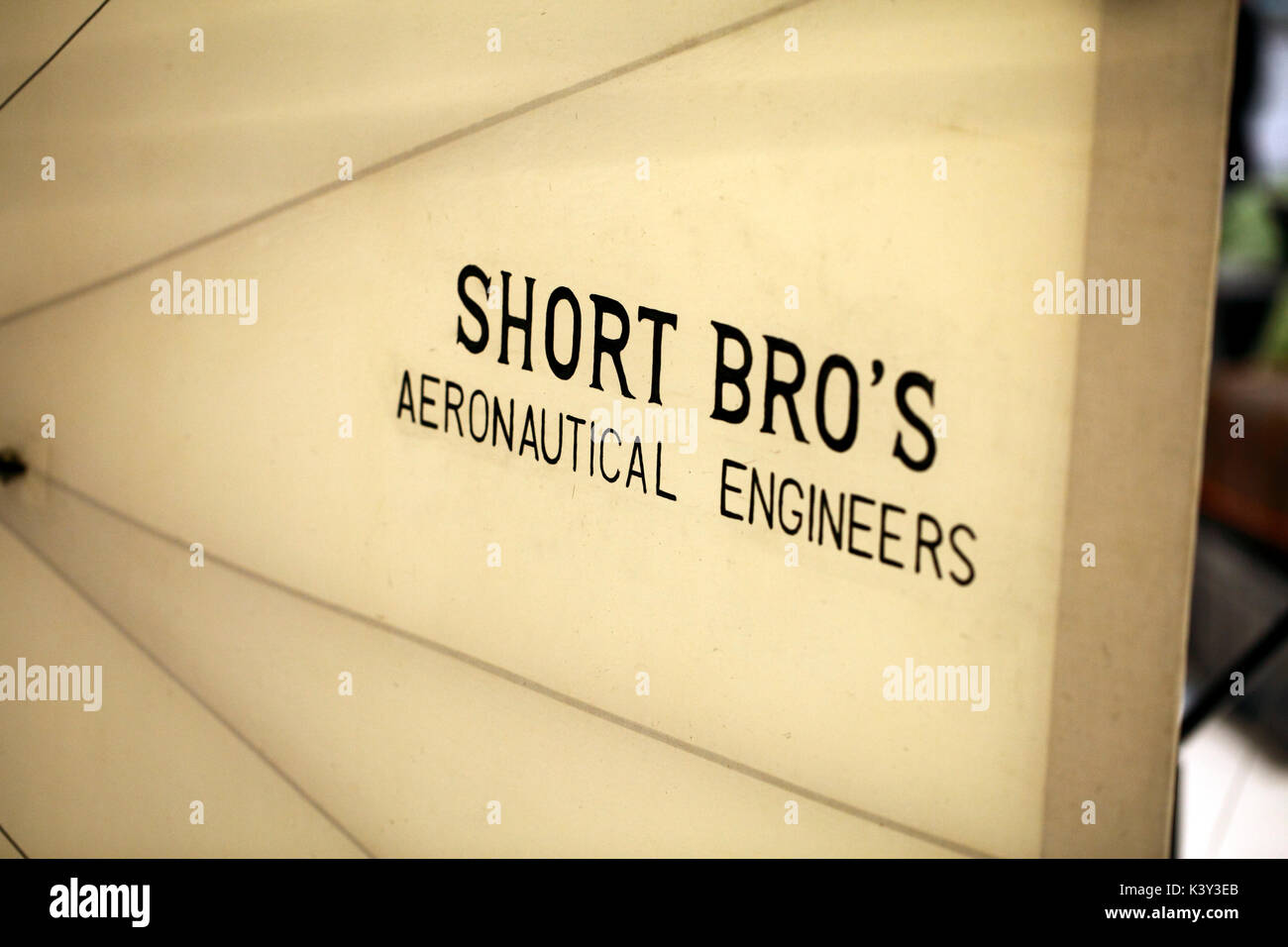 Short Brothers sign on a S.27 tailfin Stock Photo - Alamy