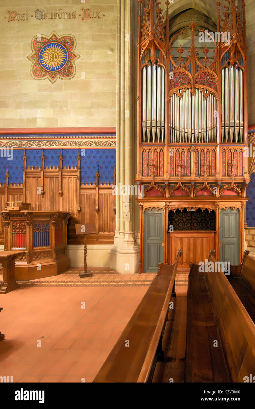 the historic Walcker organ in the Chapel of the Maccabees in St. Peter ...