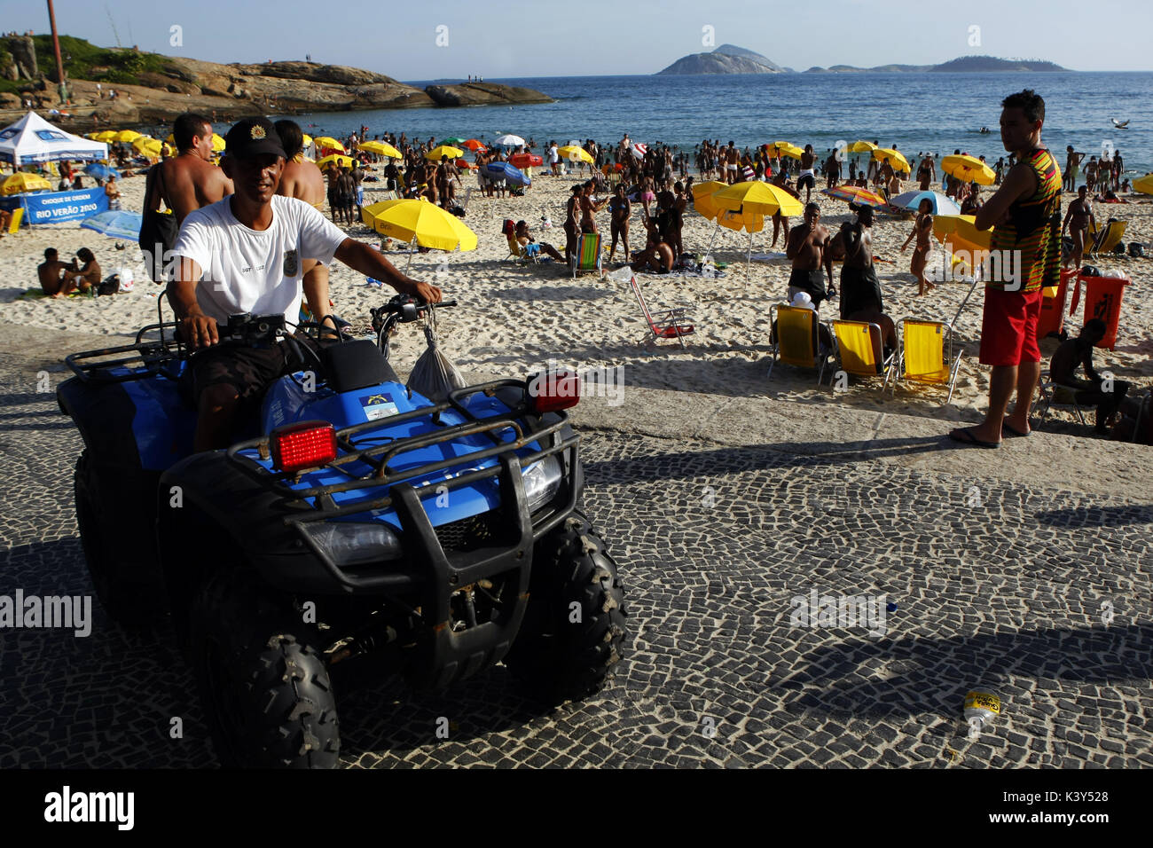 Rio police beach patrol hi-res stock photography and images - Alamy