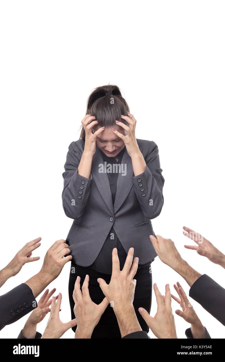 Woman reaching business hi-res stock photography and images - Alamy