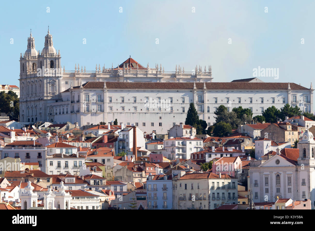 Lisbon, the capital and the largest city of Portugal in the Alfama ...