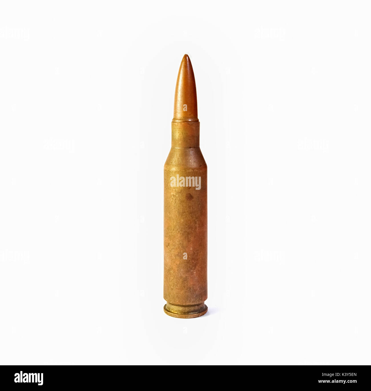 Close up on bullet shown on a white background Stock Photo - Alamy