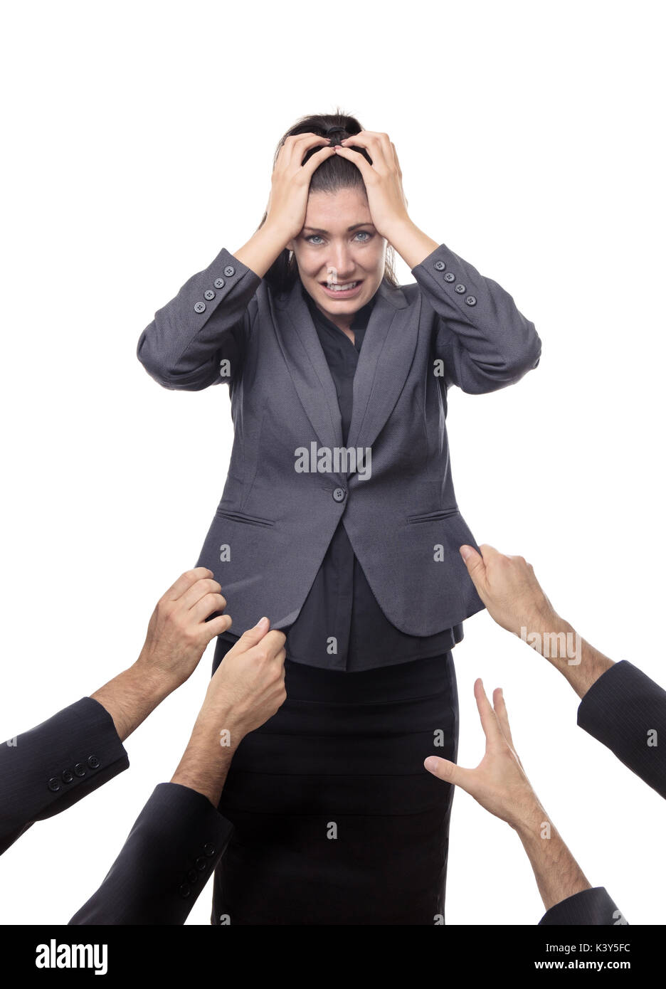 Woman reaching hand down hi-res stock photography and images - Alamy
