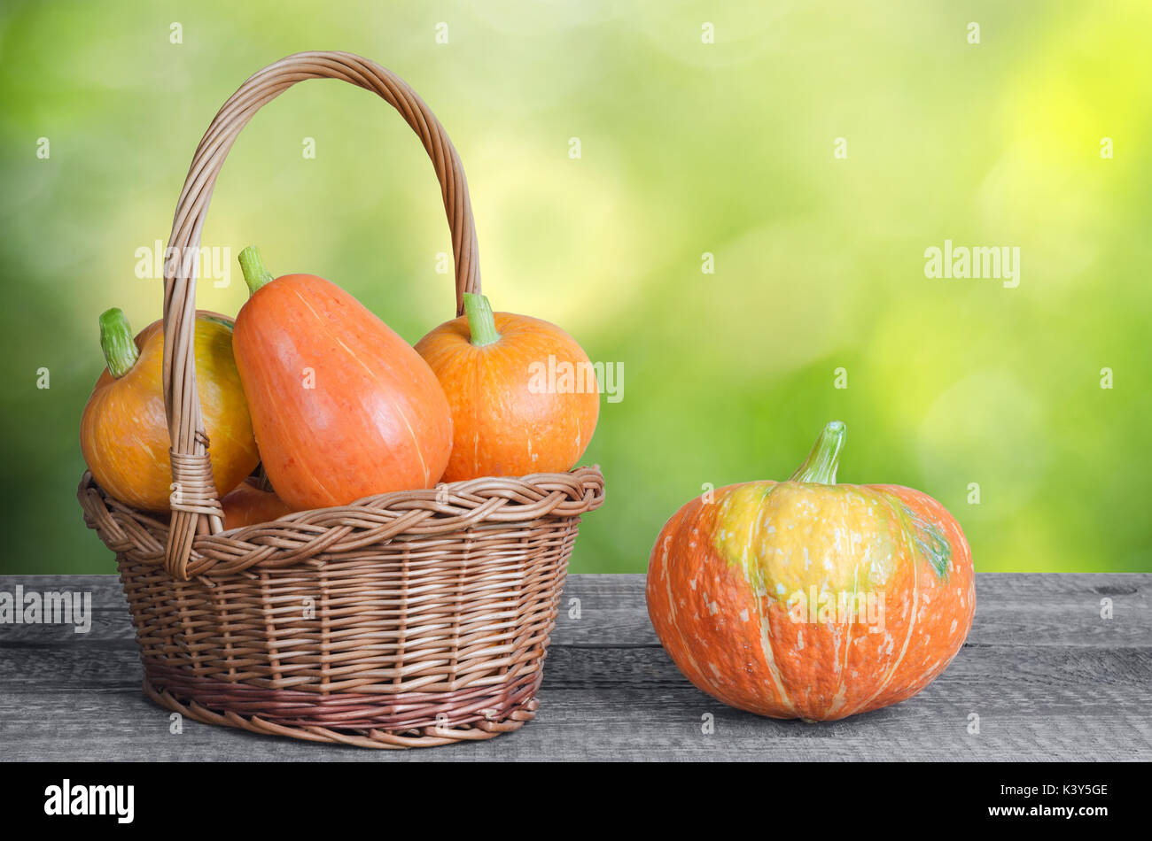 Pumpkin orange basket halloween hi-res stock photography and images - Alamy