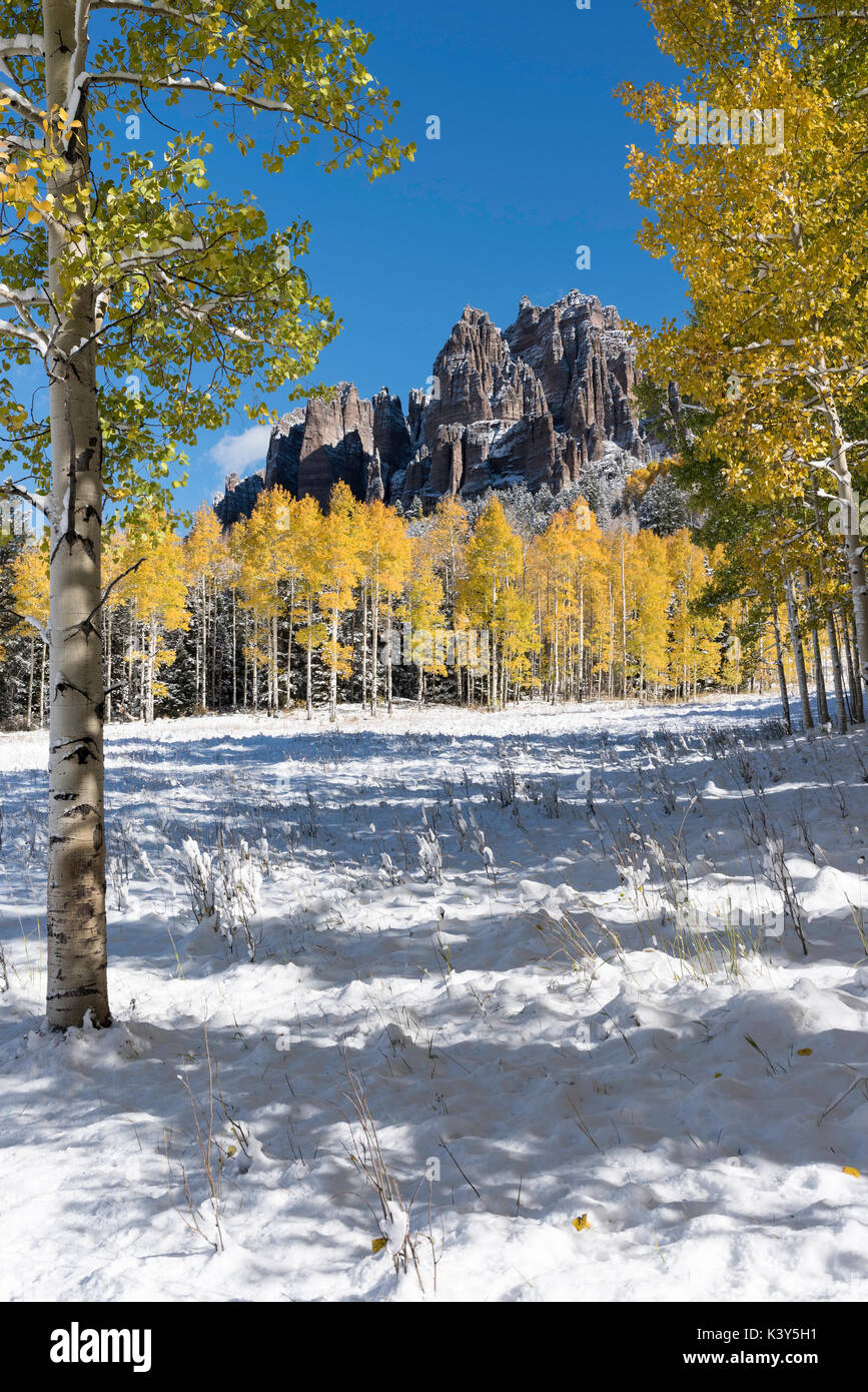 High Mesa Pinnacles in Cimarron Valley Colorado Stock Photo - Alamy