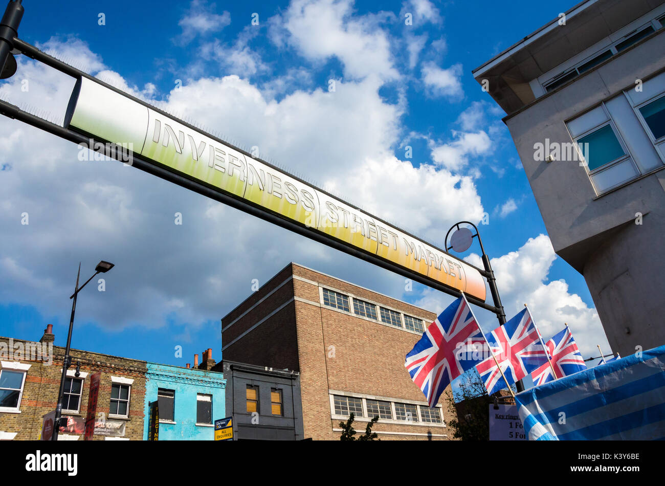 Inverness Street Market in Camden Town, London Stock Photo - Alamy