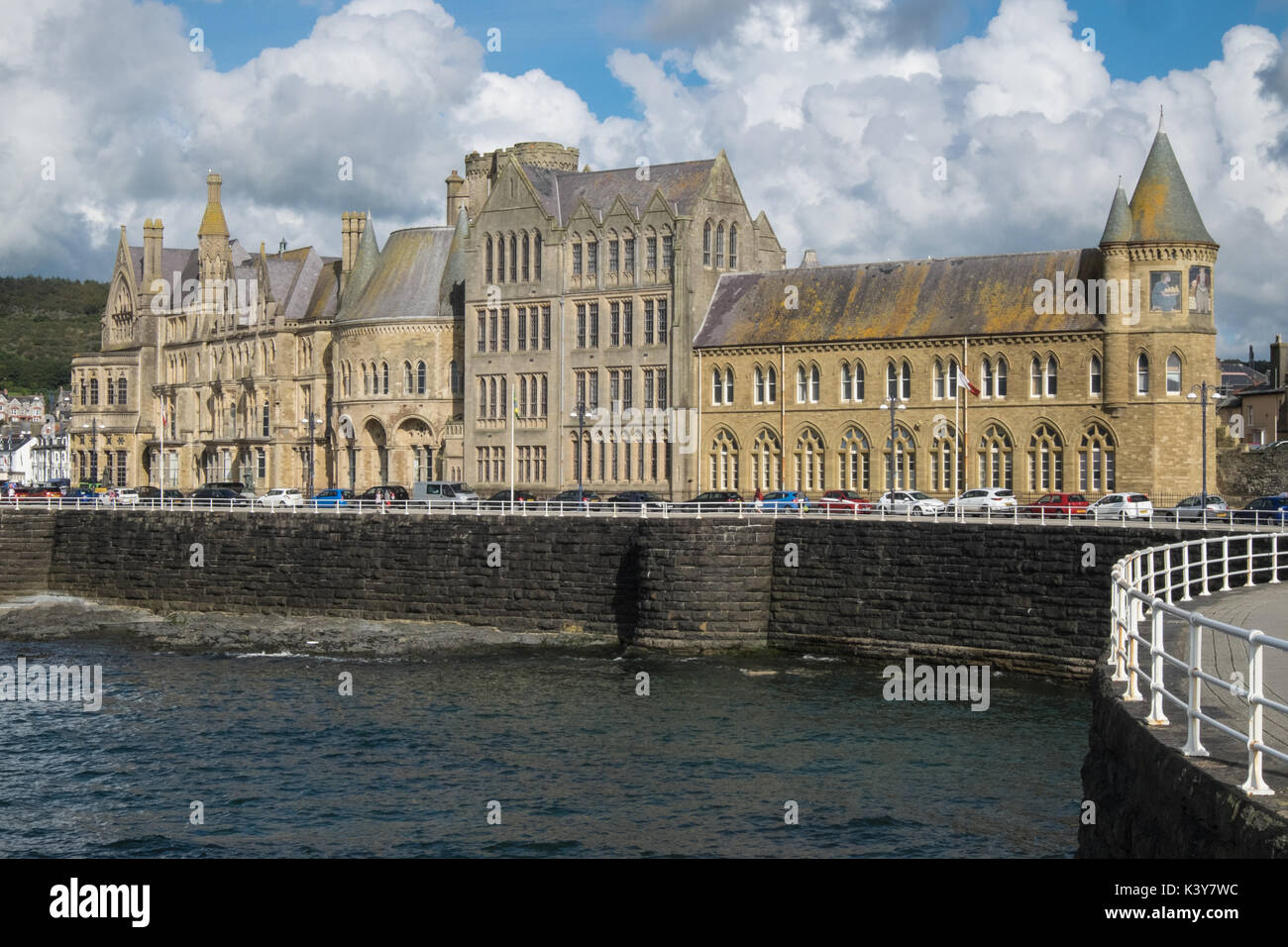 University college of wales old college building hi-res stock ...