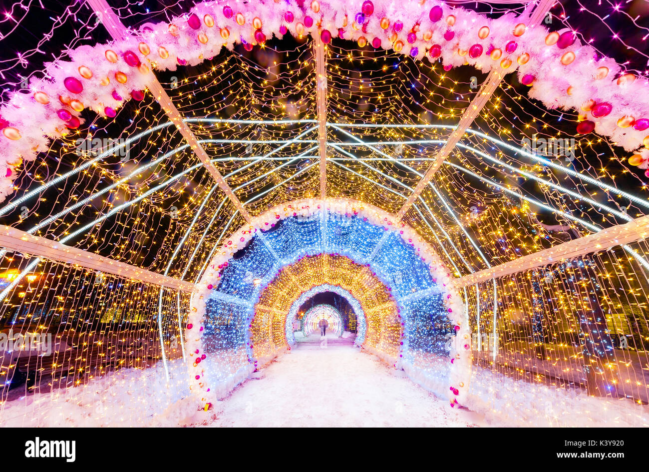 Tunnel illumination hi-res stock photography and images - Alamy