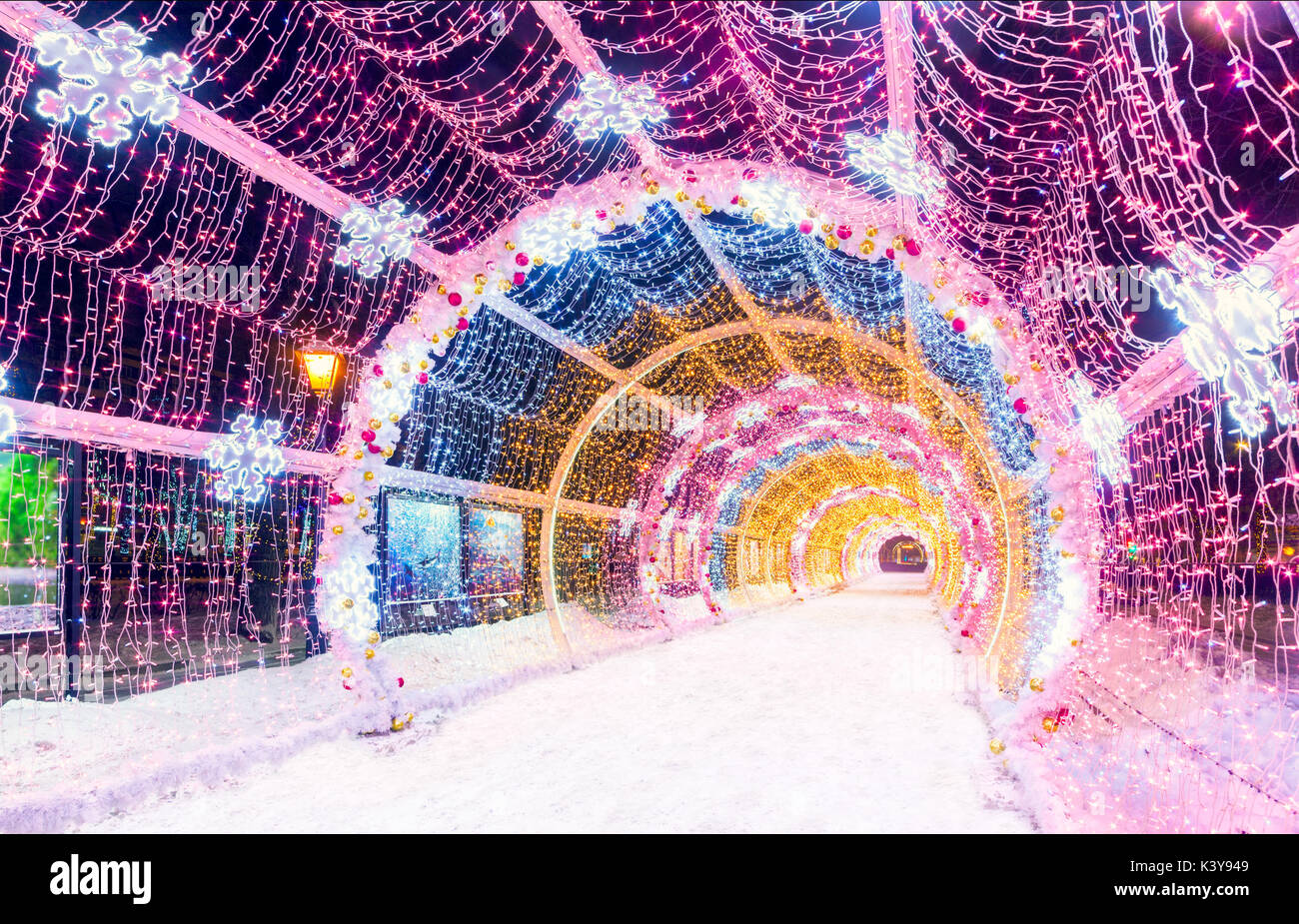 Tunnel illumination hi-res stock photography and images - Alamy
