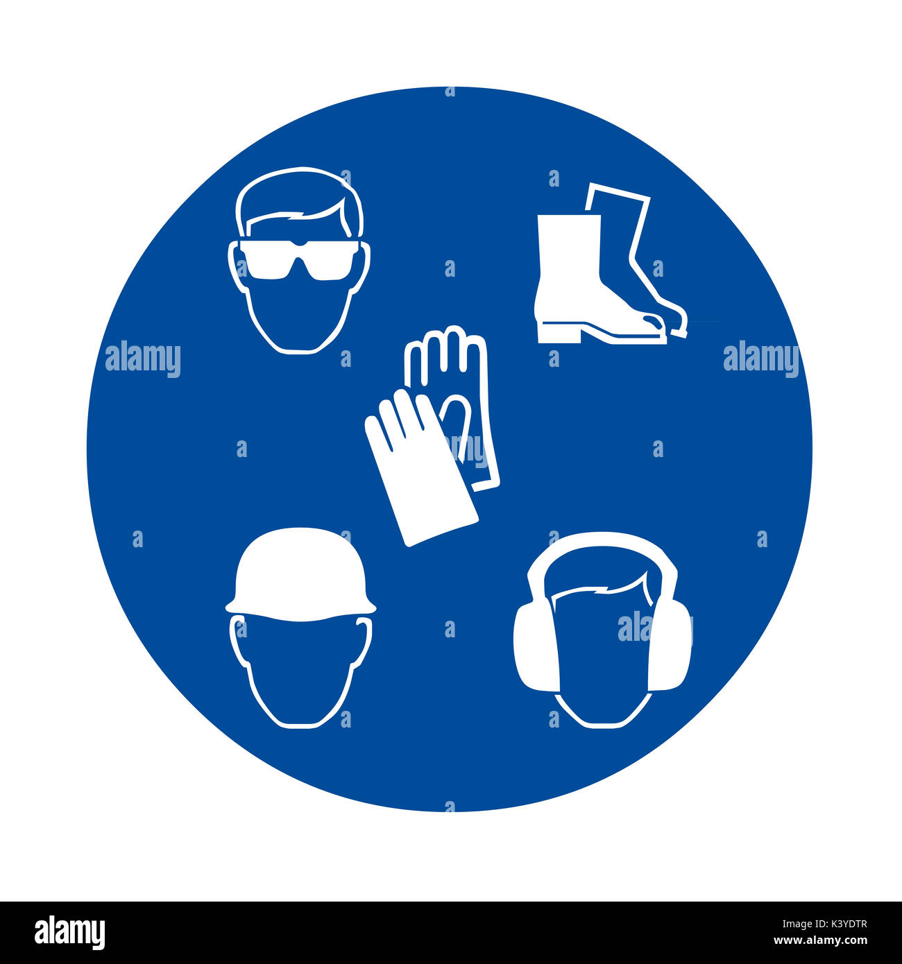 Safety signs at work Stock Photo - Alamy