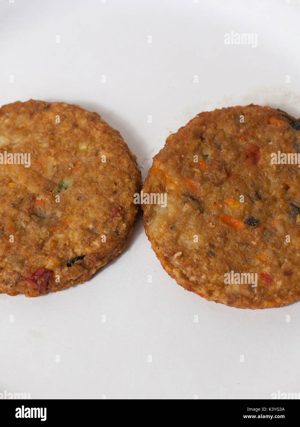 Two homemade veggie burgers hi-res stock photography and images - Alamy