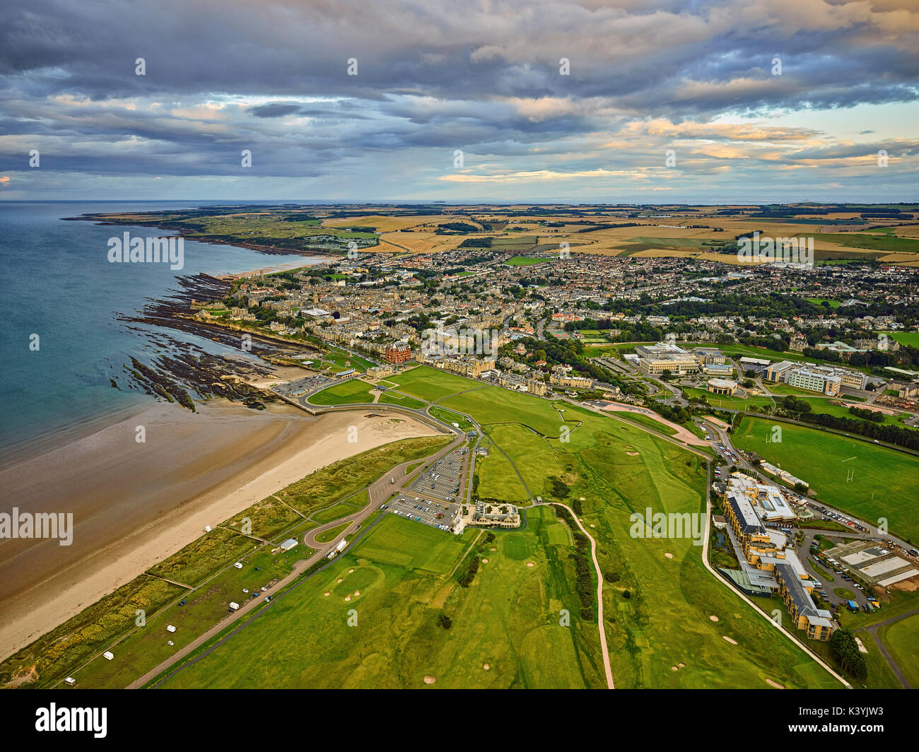 St andrews old course aerial hi-res stock photography and images - Alamy