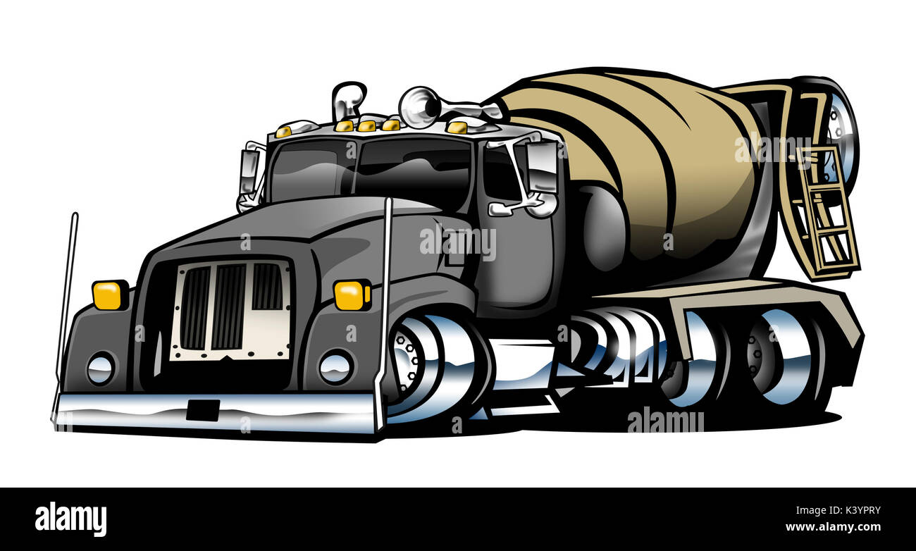 Cartoon truck hi-res stock photography and images - Alamy