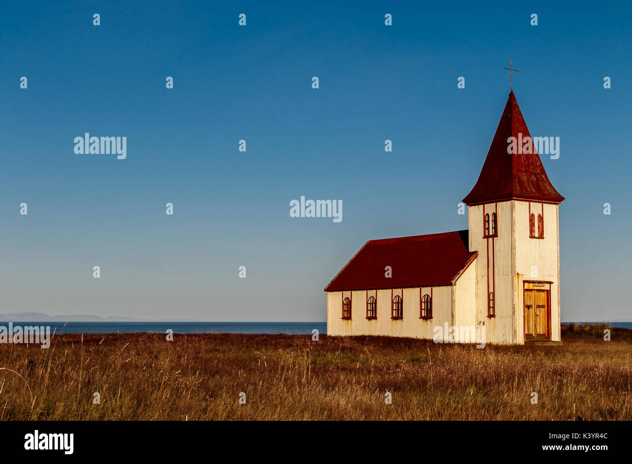 Picturesque church in Hellnar, Iceland Stock Photo - Alamy