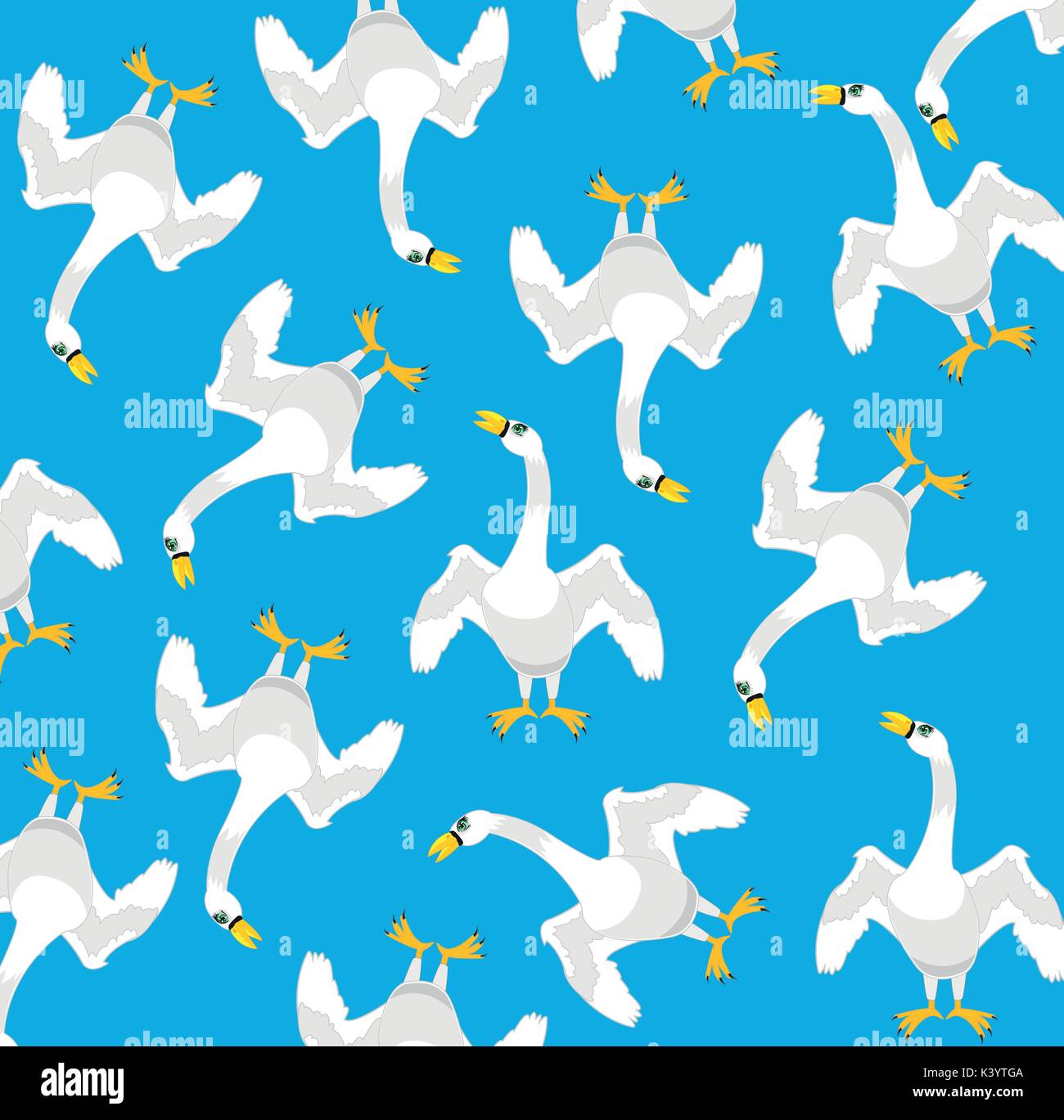 Bird swan pattern Stock Vector Image & Art - Alamy
