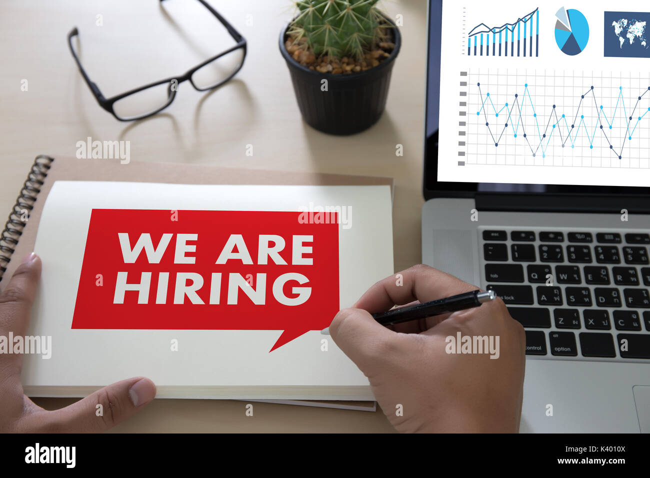 WE ARE HIRING Human Resources Interview professionals working fine Recruitment Job Stock Photo ...