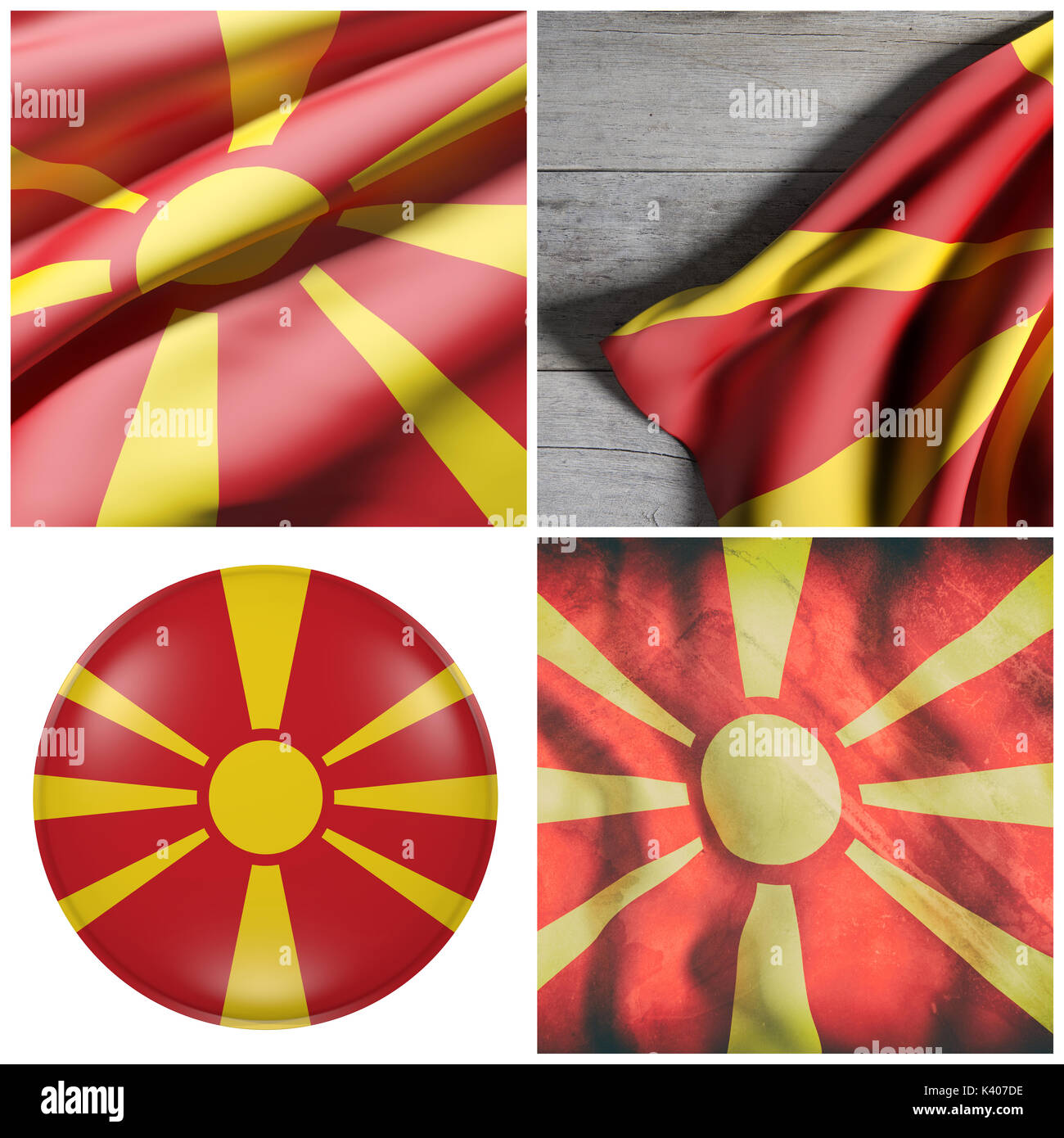 Macedonian and european flags hi-res stock photography and images - Alamy