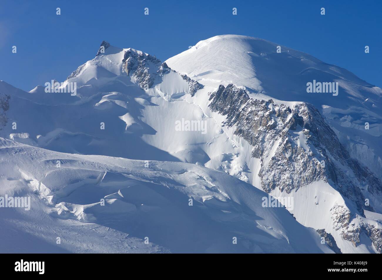 Mont Blanc, Mont Blanc Massif, Chamonix, Alps, France Stock Photo - Alamy