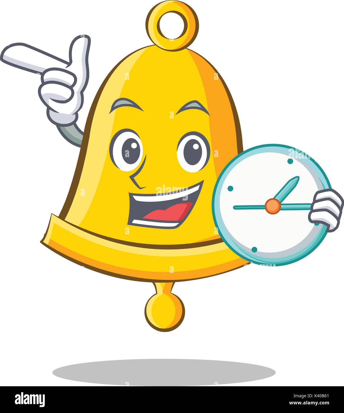 Cartoon golden clock hi-res stock photography and images - Alamy