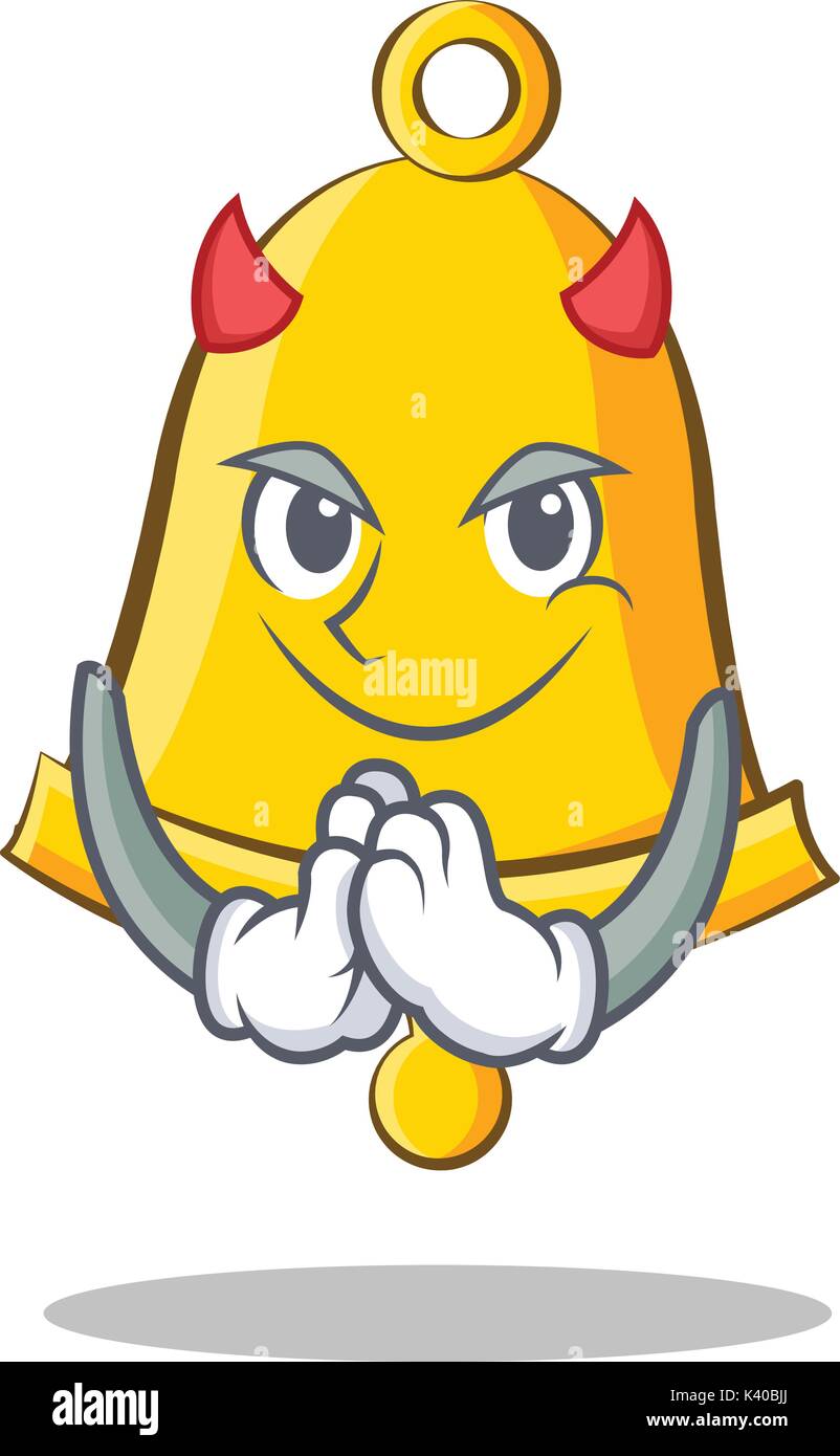 Devil school bell character cartoon Stock Vector Image & Art - Alamy