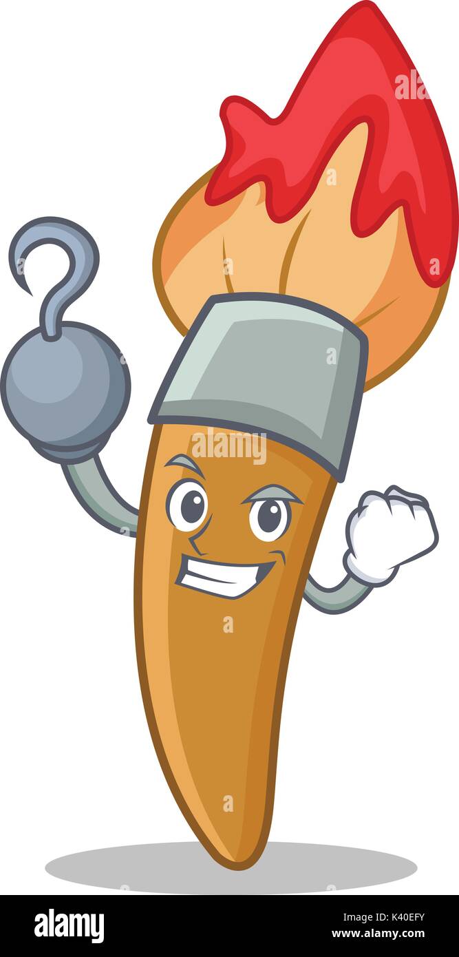 Pirate paint brush character cartoon Stock Vector Image & Art - Alamy