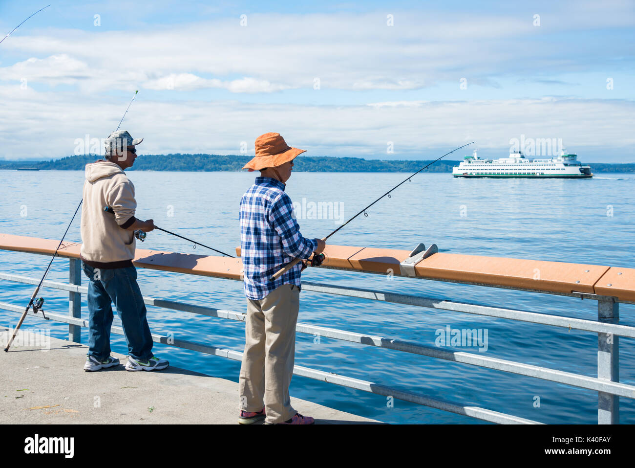 Husband and wife fishing hi-res stock photography and images - Alamy