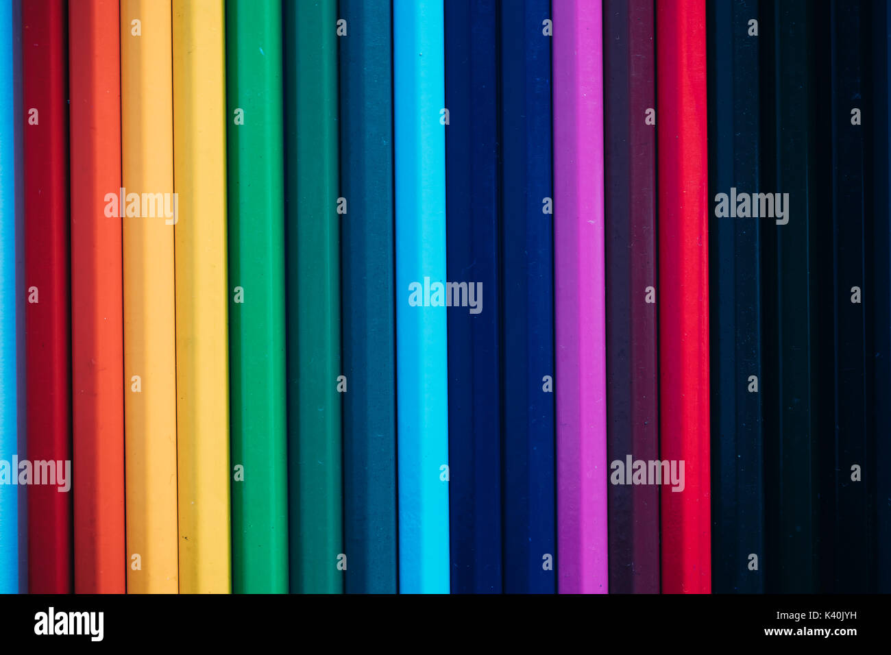 Many colored pencils hi-res stock photography and images - Alamy