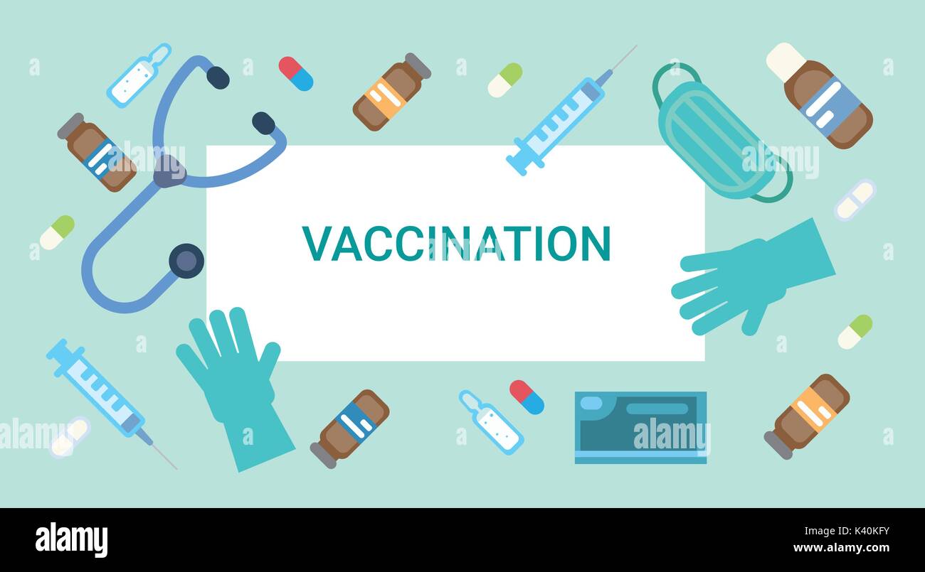 Vaccination Poster Medical Immunization Concept Clinic Healthcare ...