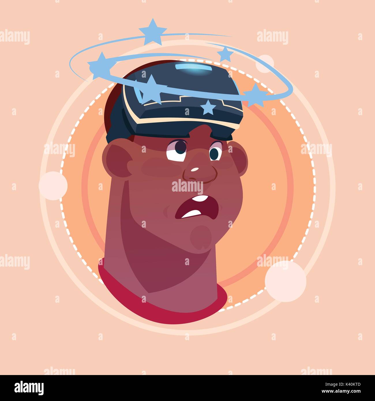 Man Dizzy African American Male Emoji Wearing 3d Virtual Glasses ...