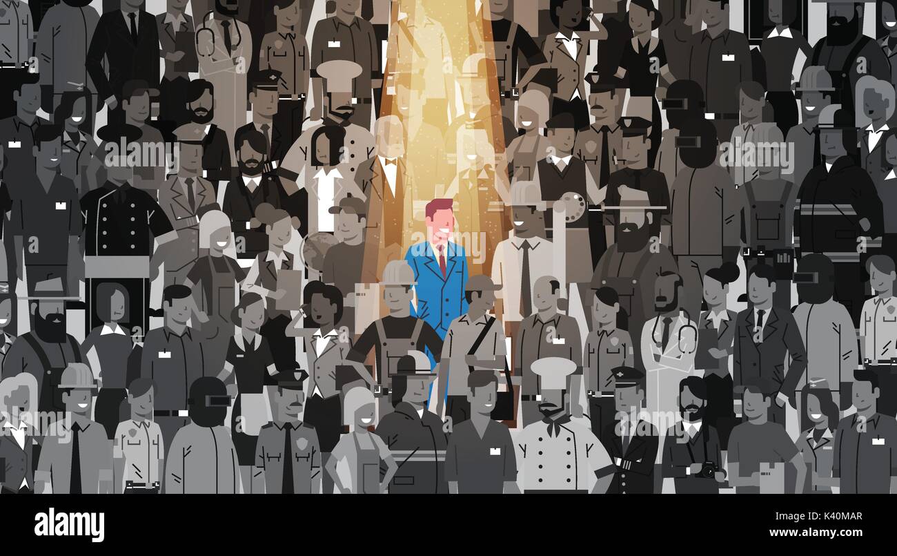 Stand out from crowd Stock Vector Images - Alamy