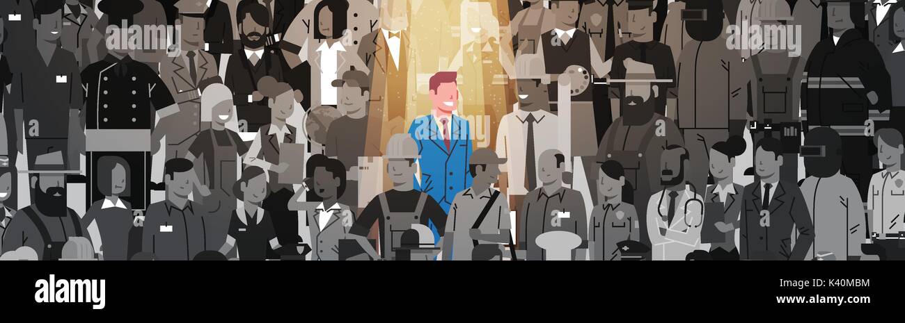 Stand out from crowd Stock Vector Images - Alamy