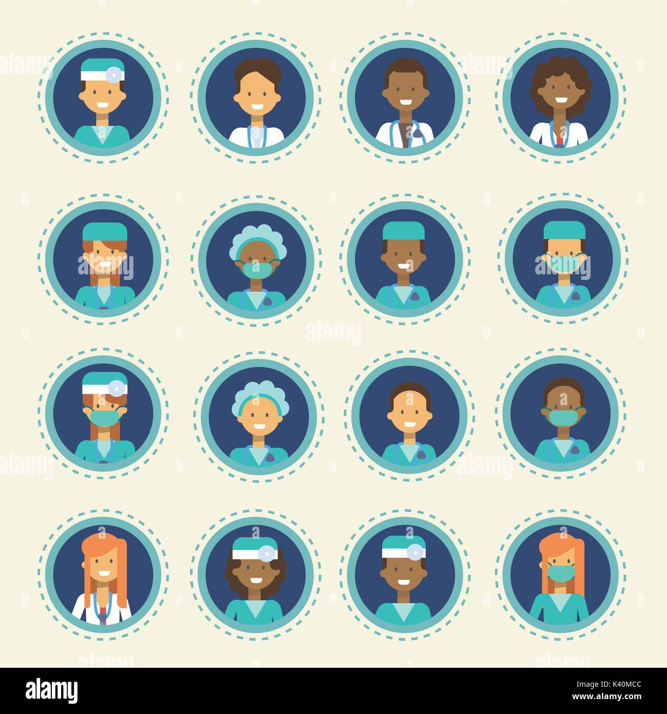 Doctor icons Stock Vector Images - Alamy