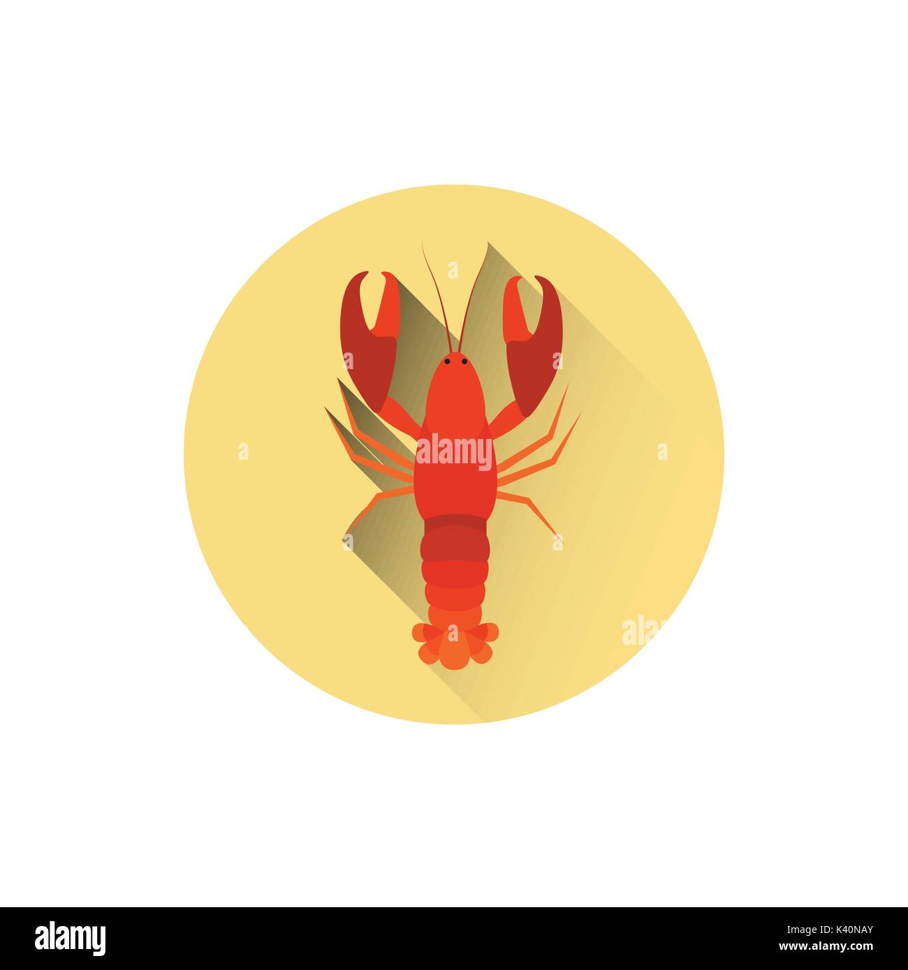 Lobster icon logo design Stock Vector Images - Alamy