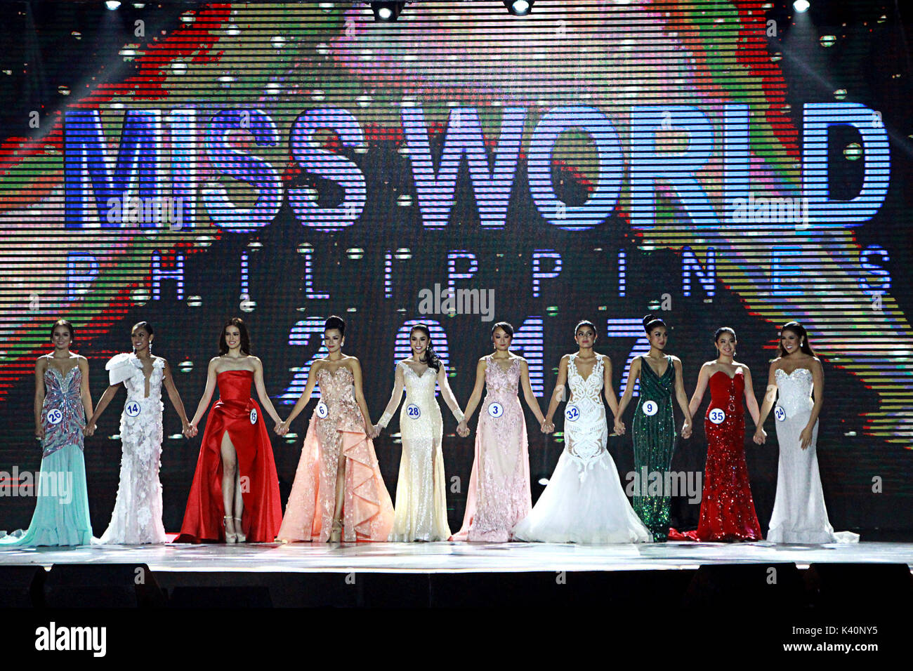 Philippines. 03rd Sep, 2017. Top 10 winners from left to right #26 ...